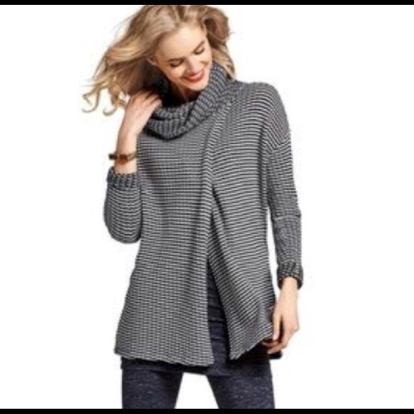 CAbi | Sweaters | Cabi Bw Oversized Turtleneck Shawl | Poshmark